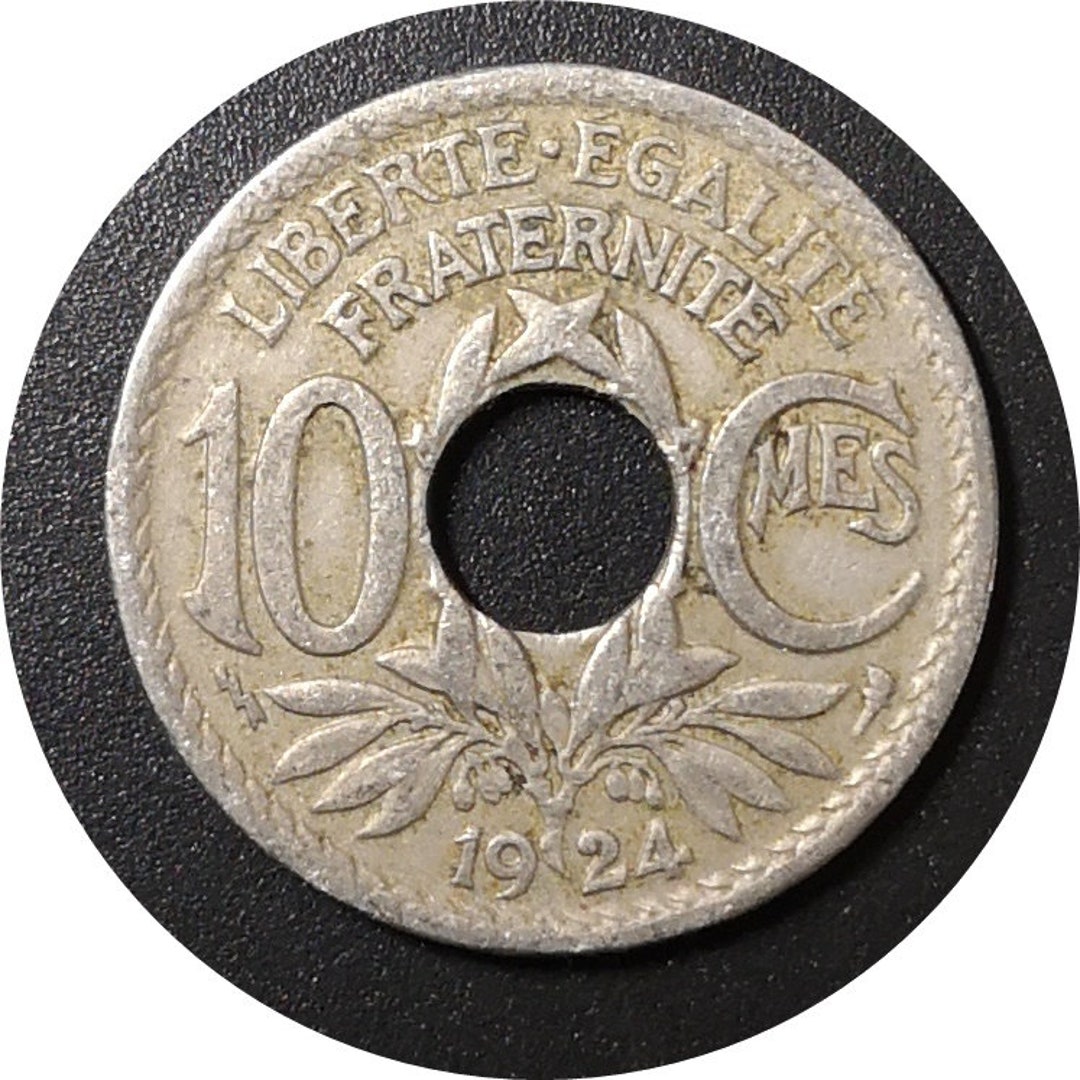 Coin France 1924 10 Centimes Lindauer Poissy eclair - Etsy