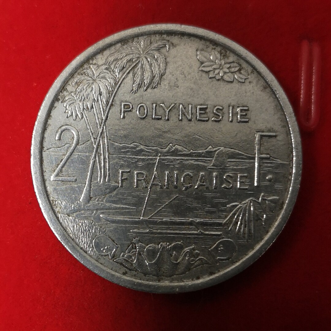 French Polynesia Currency 1979 2 Franc IEOM - Etsy