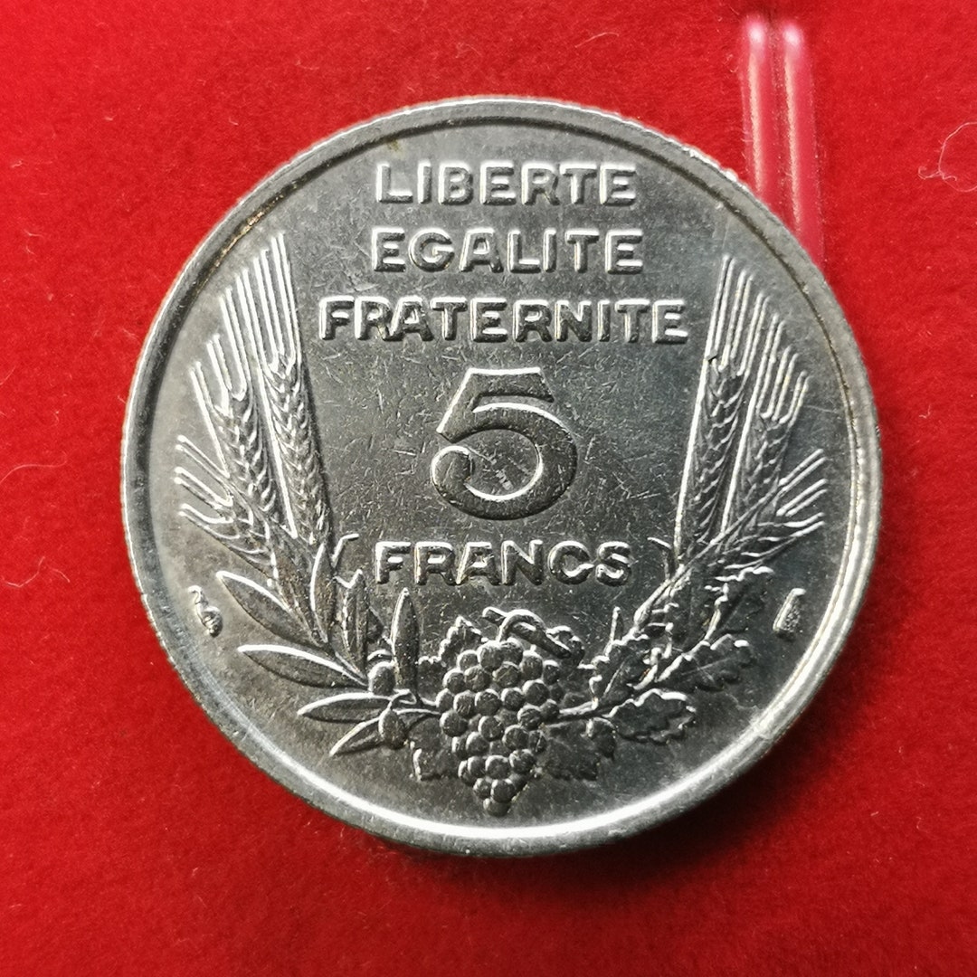 Coin France 1933 5 Francs Bazor Small Spacing - Etsy