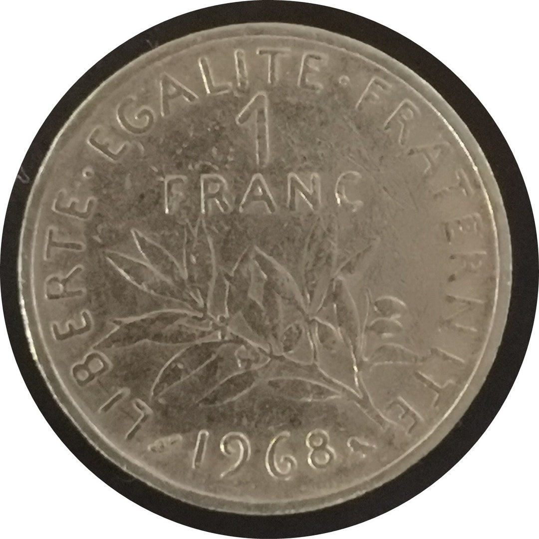 Monnaie 1968 France 1 Franc Semeuse KM925.1 - Etsy