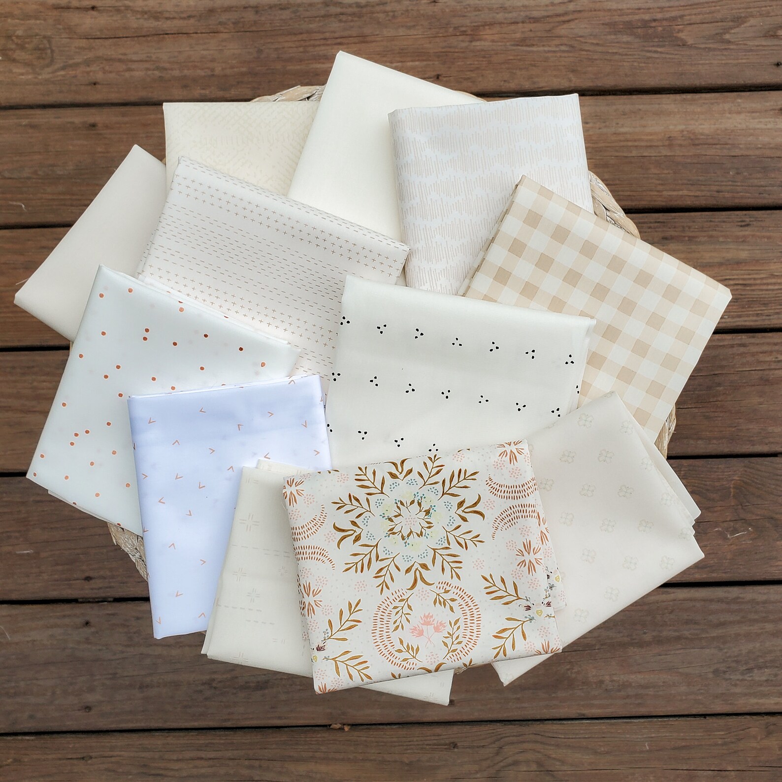 Curated Low Volume Crème Fresh Fat Quarter/half Yard Bundle - Etsy