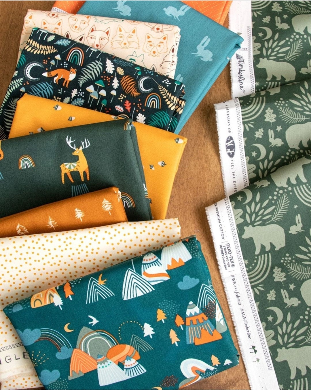 Timberline Fat Quarter Bundle by Jessica Swift for Art Gallery Fabrics ...