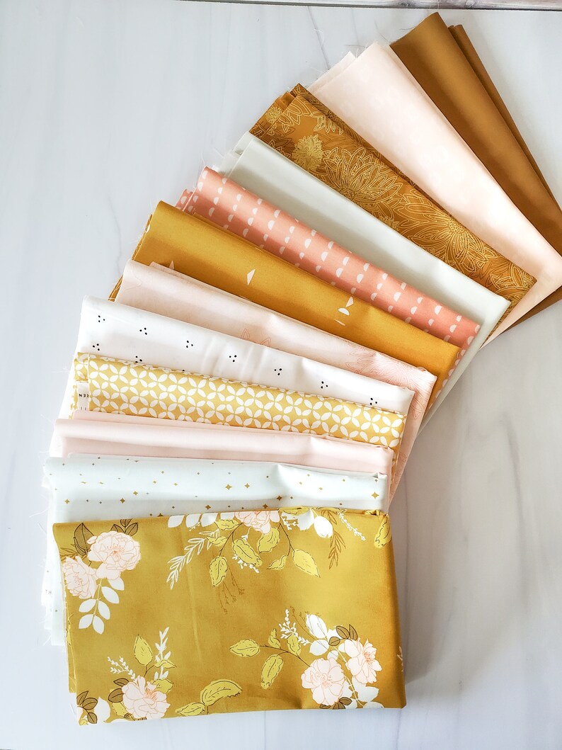 Curated Fat Quarter / Half Yard Bundle Evermore Soft Pink & - Etsy