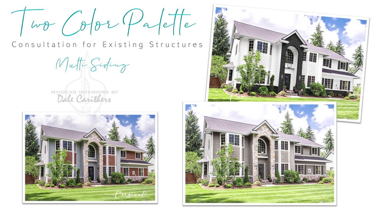 Existing Residential Exterior Color Consultation Paint & | Etsy