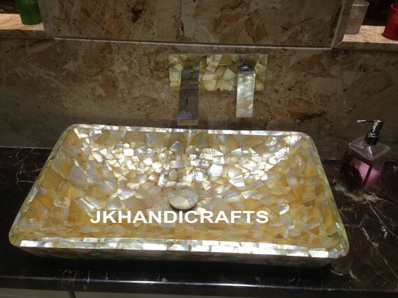 Rectangle Shape Marble Counter Top Sink for Home Decor Elegant - Etsy