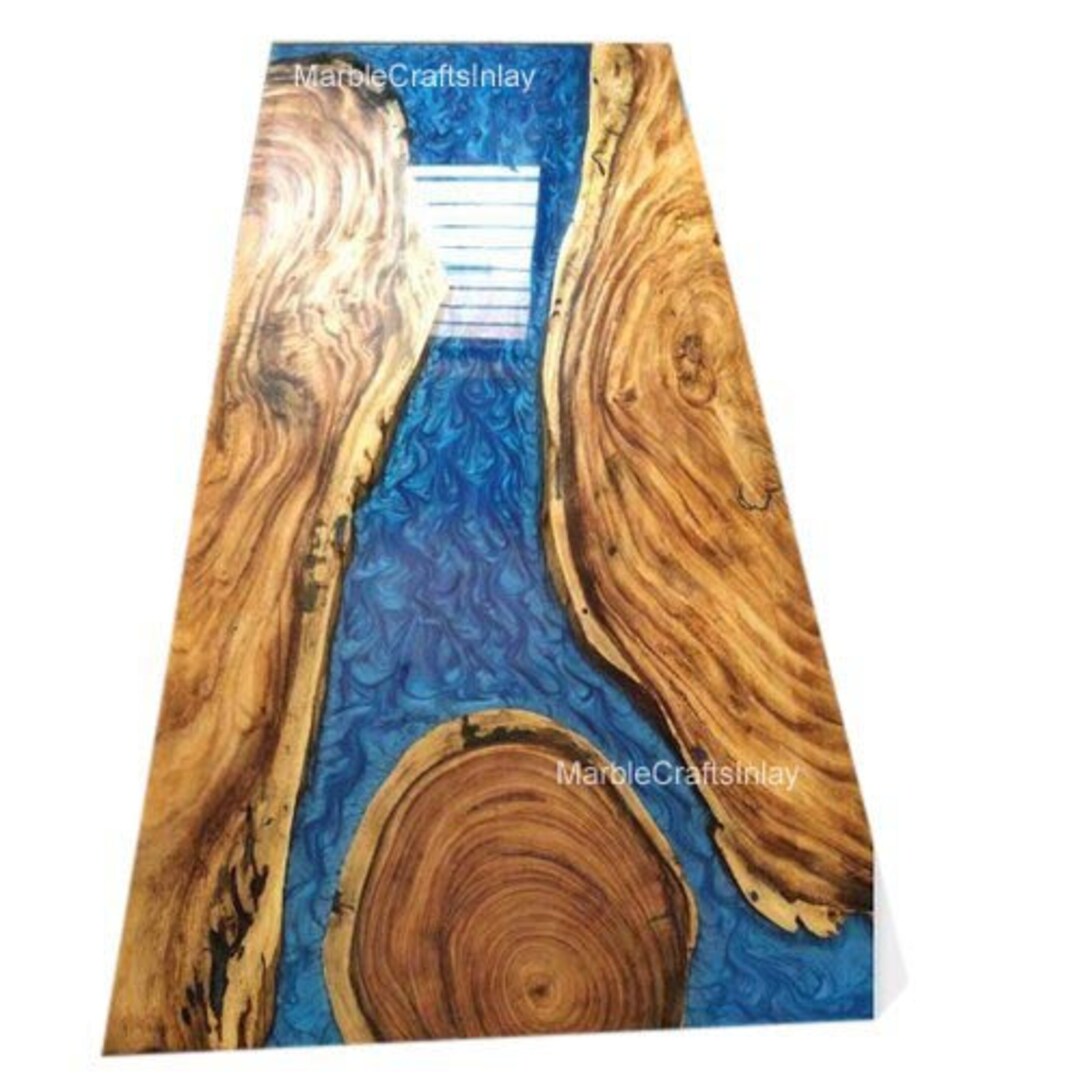 Blue Glowing Epoxy Table Top, Epoxy Resin Table, River Table Epoxy ...