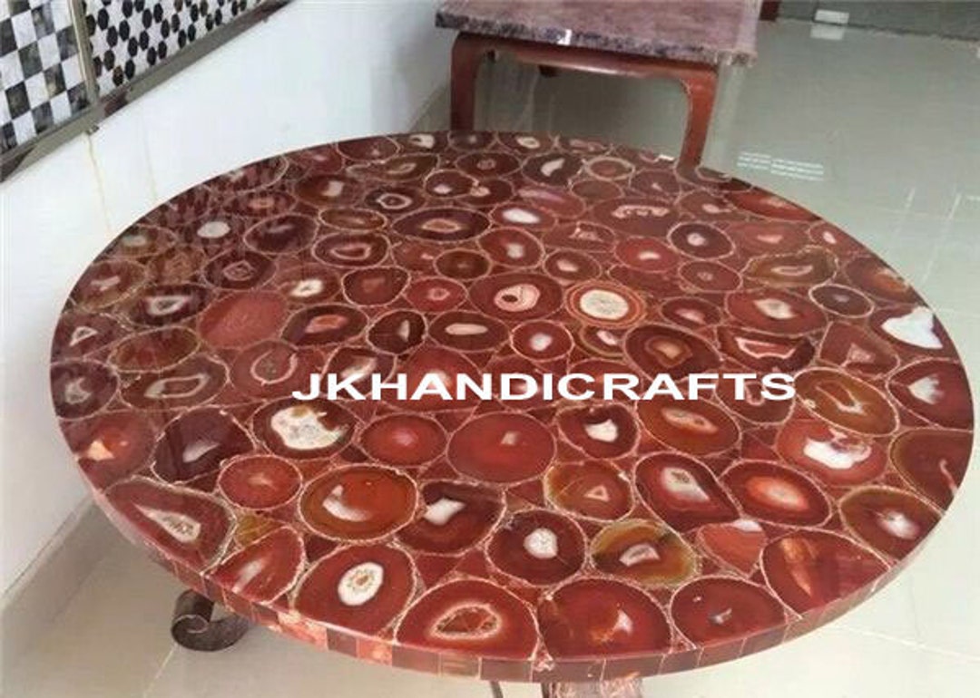 Red Agate Table Top ,dining Table ,console, Table, Coffee Center Table ...