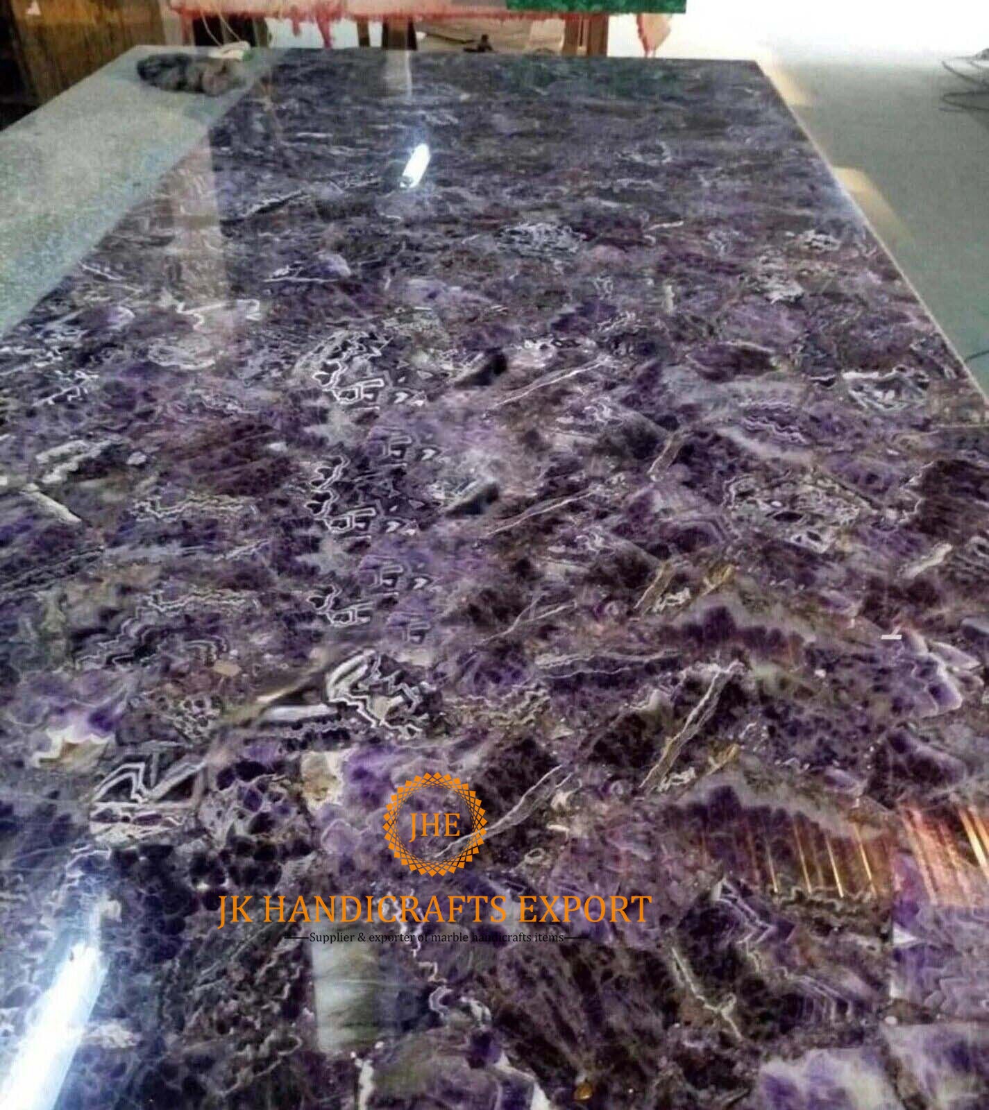 Amethyst Stones Countertop / Dining Table Purple Amethyst - Etsy