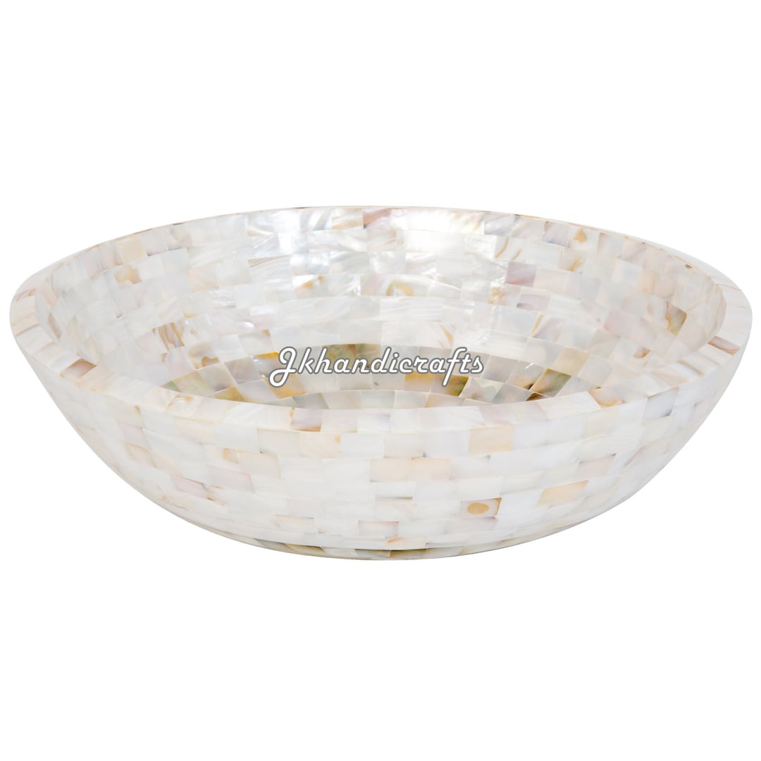 Semi Precious Stone Overlay Work Wash Basin for Bathroom Decor Round ...