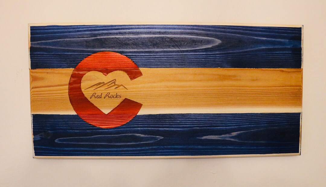 Colorado Wood Flag 21 / 10.25 pouces - Etsy France