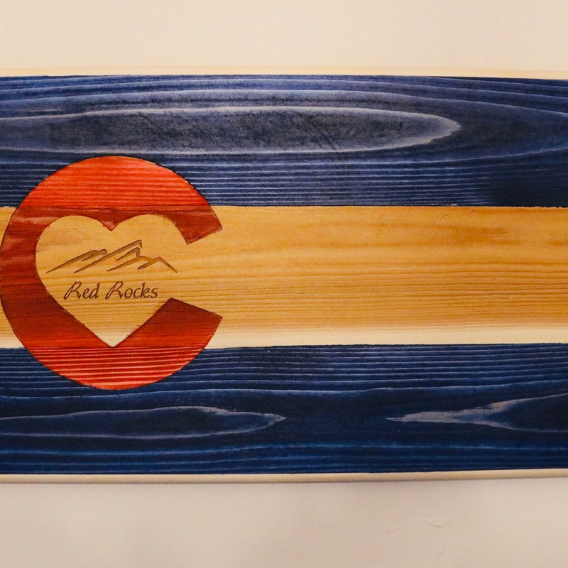 Wood Colorado Flag - Etsy