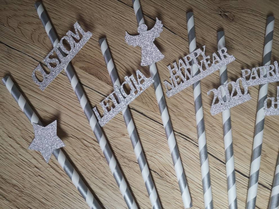 Custom Straws Personalized Straws Name on Paper Straws Straw - Etsy