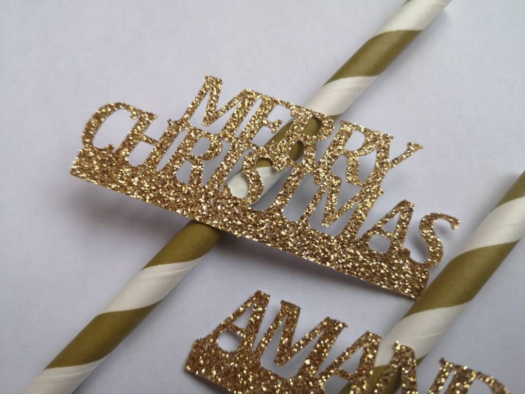 Custom Straws Personalized Straws Straw Glitter Birthday Party Name on ...