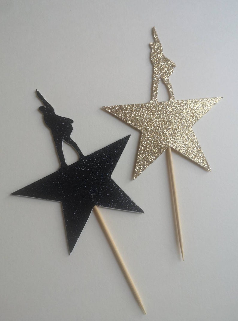 Broadway Theme Party Hamilton Cupcake Toppers Hamilton | Etsy