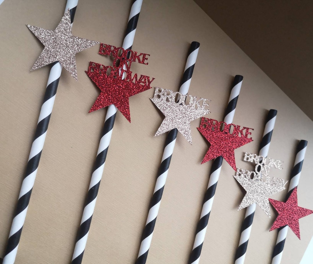 Broadway Theme Party Personalized Straws Hamilton Paper Straws Hamilton ...