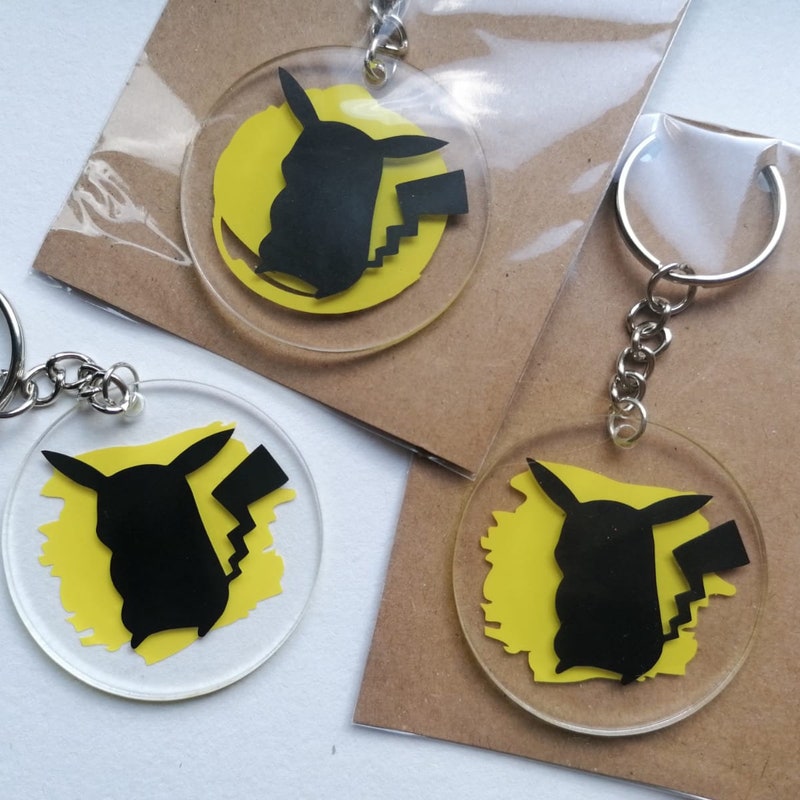 Pikachu Resin Keychain - Etsy