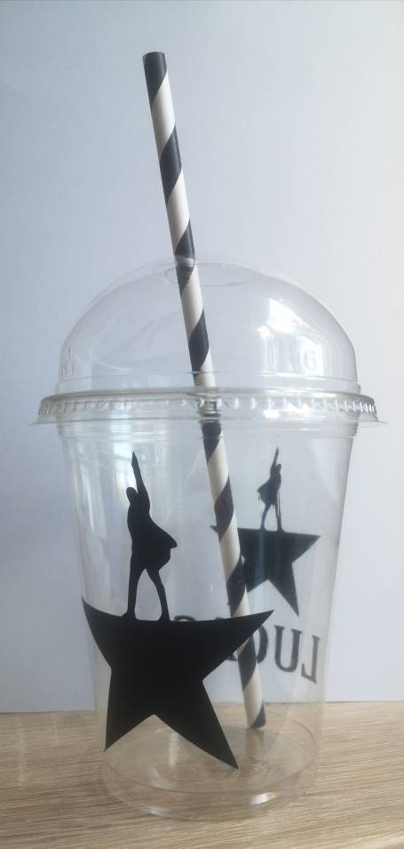 Personalized hamilton cup Broadway theme party Custom name on | Etsy