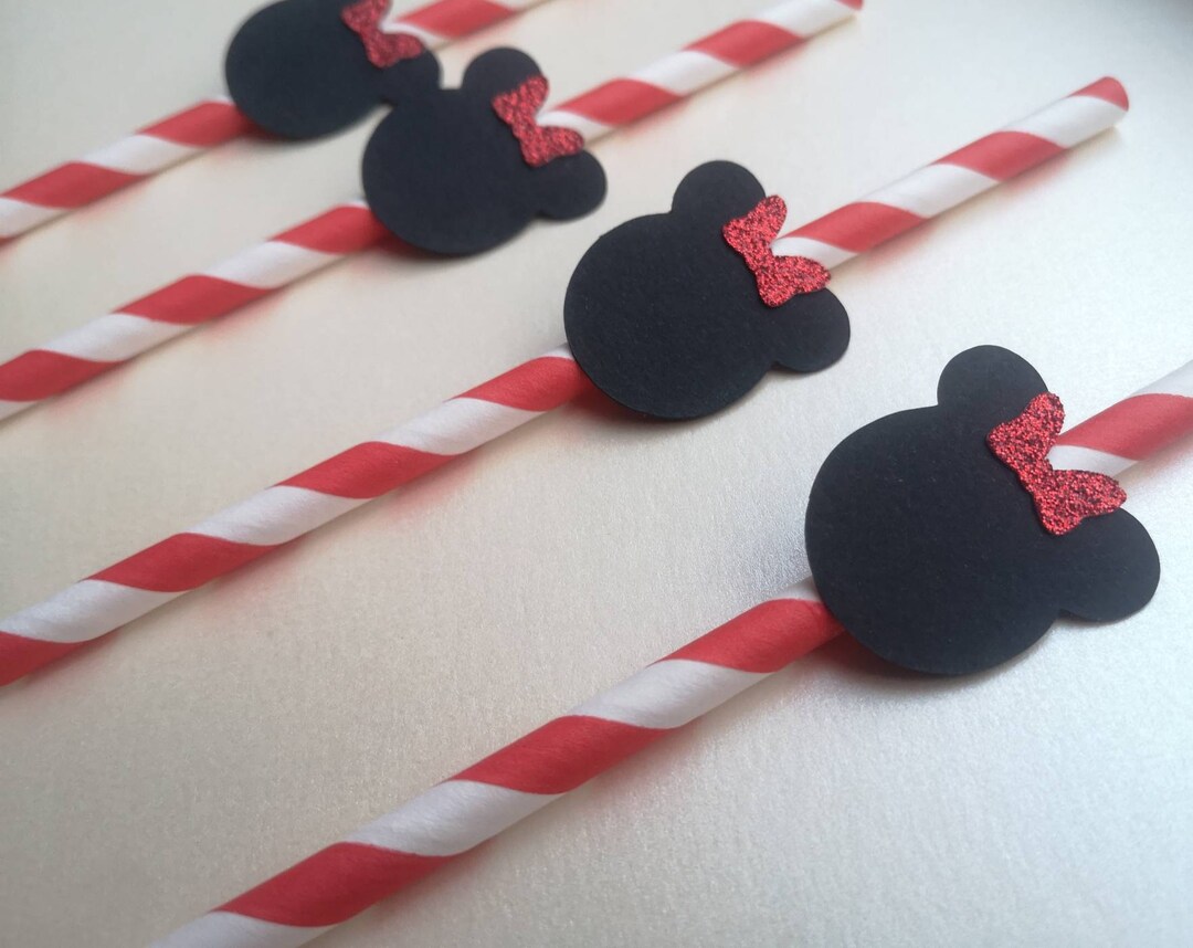 Minnie Mouse Straws Minny's Mouse Minnie Mouse Decorations Minnie ...