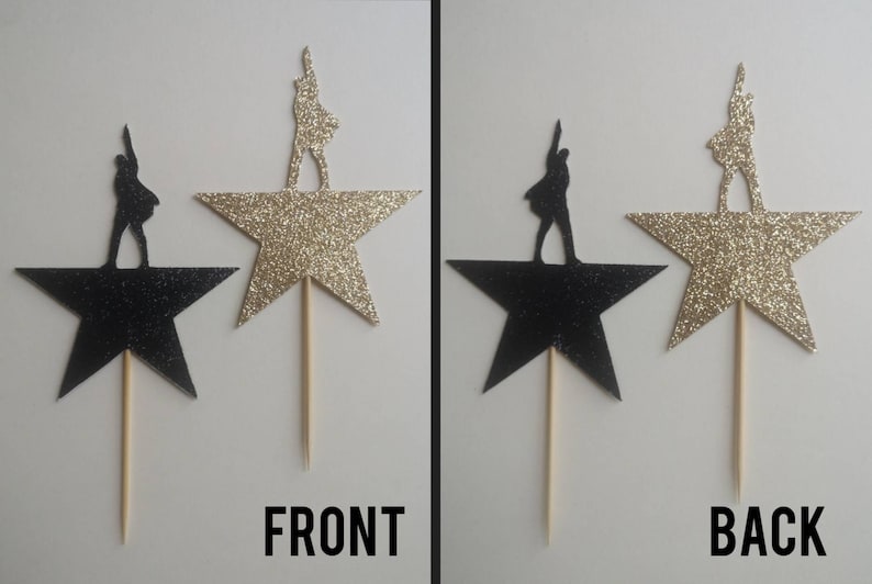 Broadway Theme Party Hamilton Cupcake Toppers Hamilton - Etsy