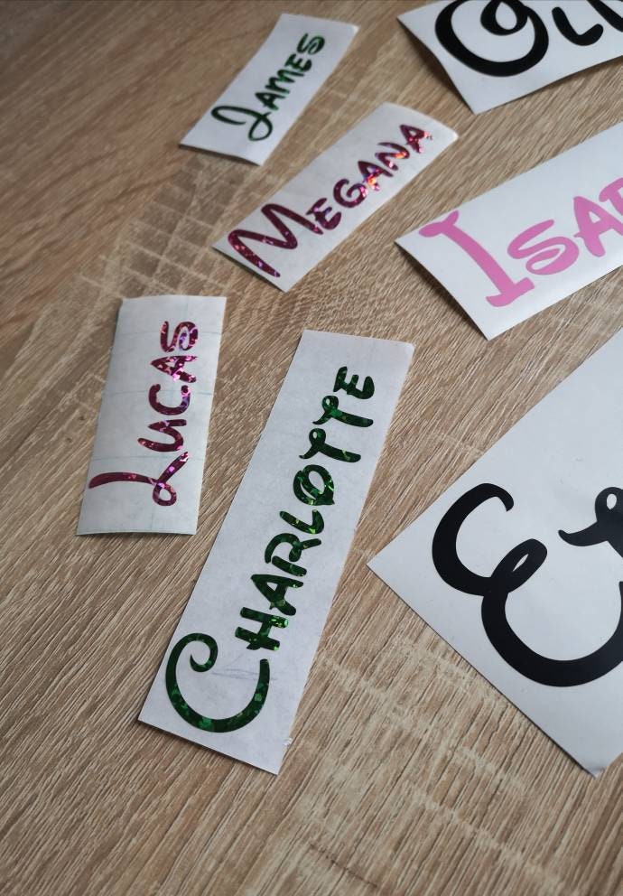 Disney Name Decal Personalised Disney Vinyl Name Stickers Custom Name ...