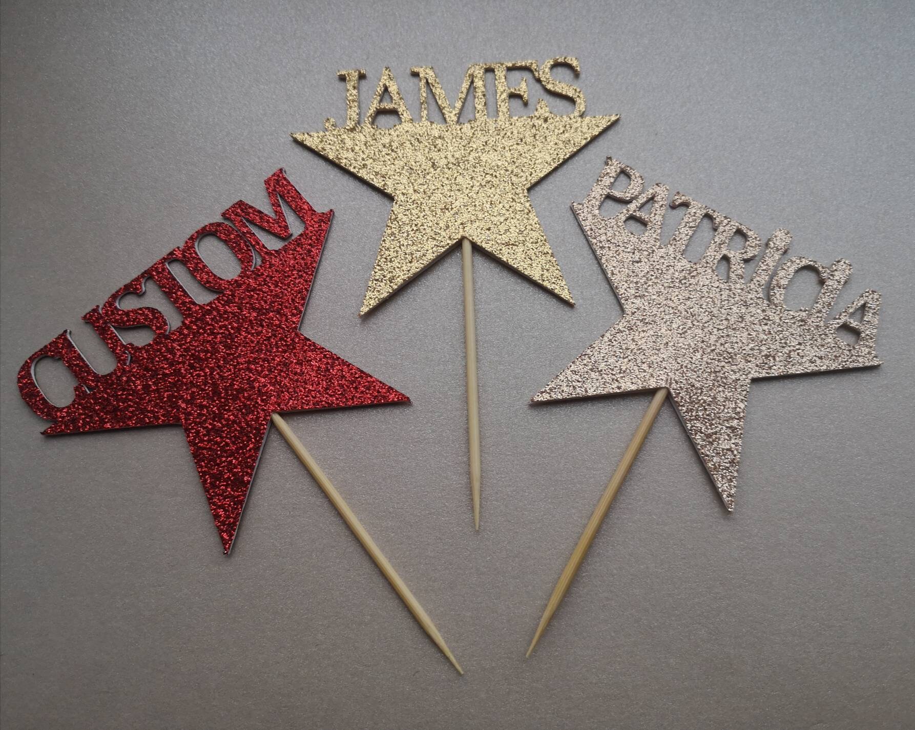 Personalized Cupcakes Topper Name on Toppers Custom Cupcakes - Etsy