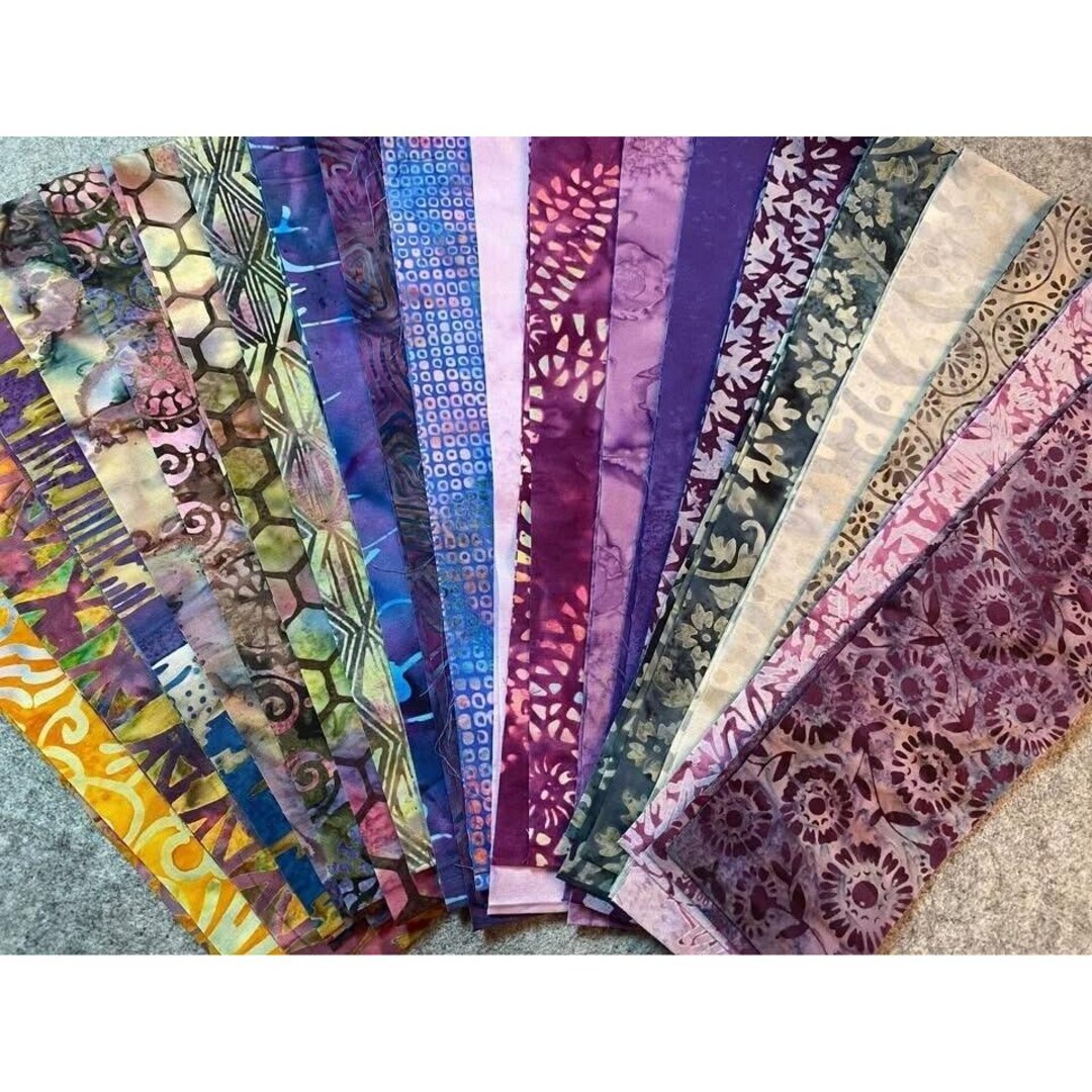 Full Jelly Roll Batik Fabric Strips 2.5" X 42", 2 of Each - Etsy