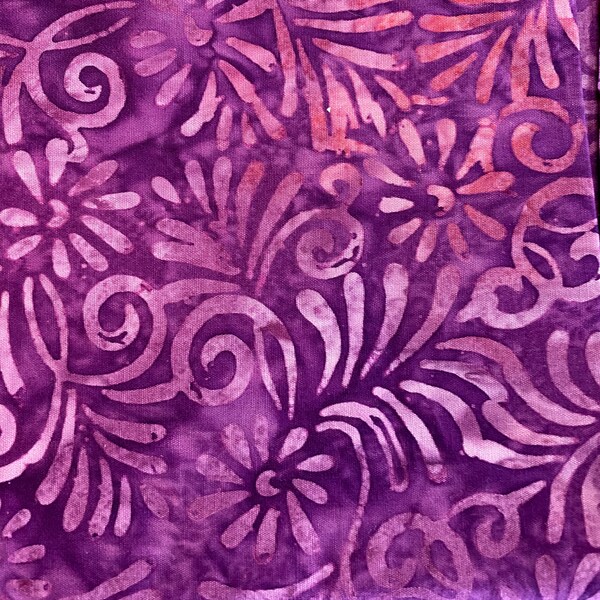 Purple Batik Fabric - Etsy