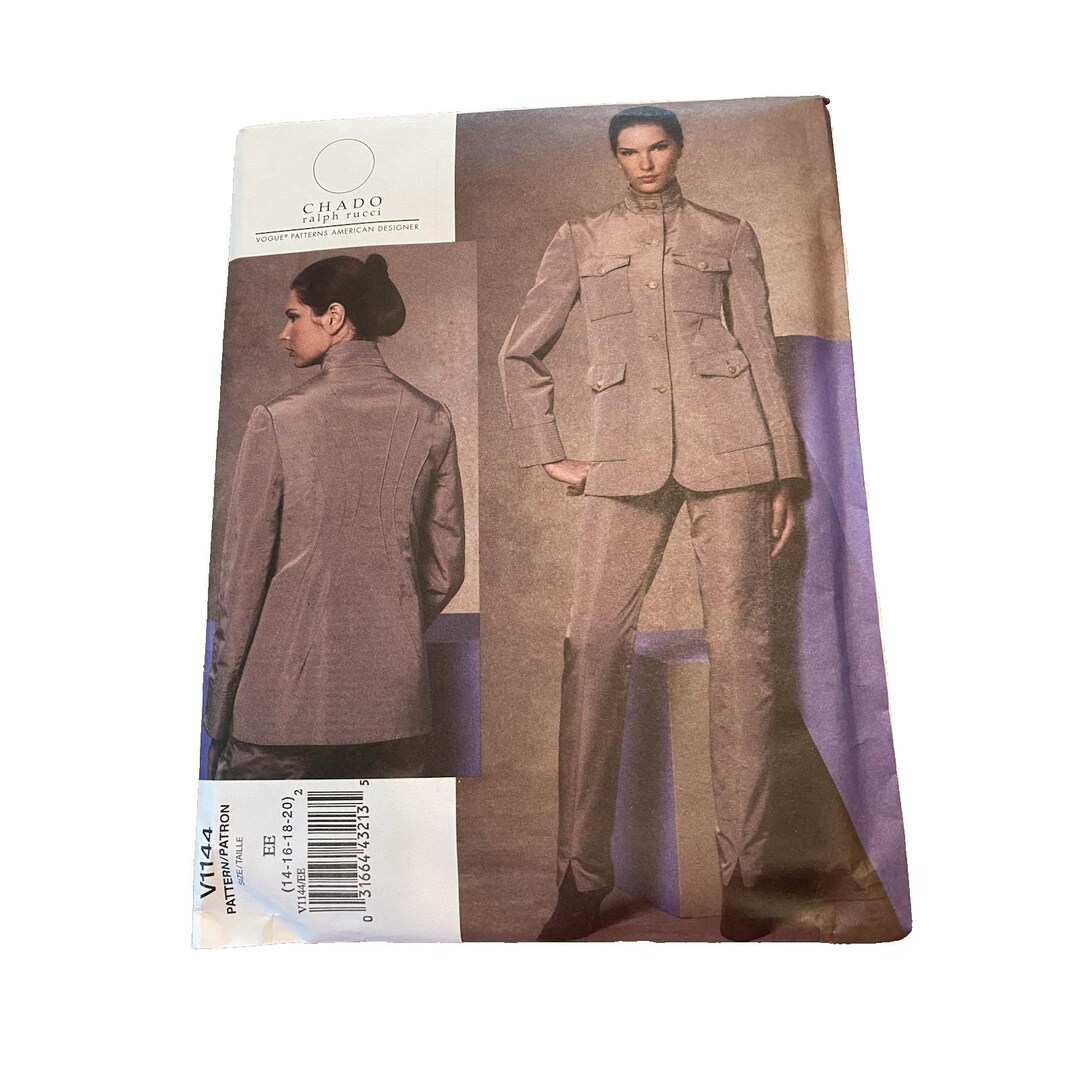 NEW Vogue V1144 Chado Jacket & Pants Sewing Pattern Size 14-20 UNCUT - Etsy