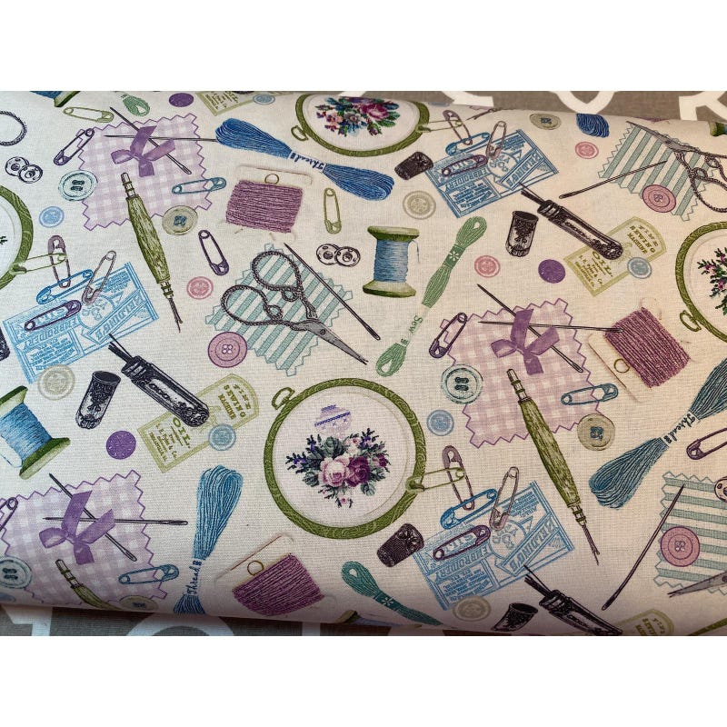 Sewing Theme Fabric - Etsy