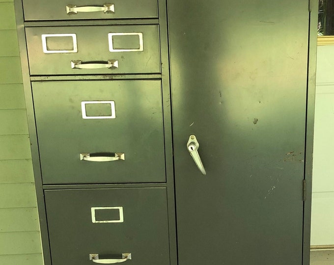 Vintage Mid Century COLE STEEL Safe and File Cabinet From the 1950s - Etsy