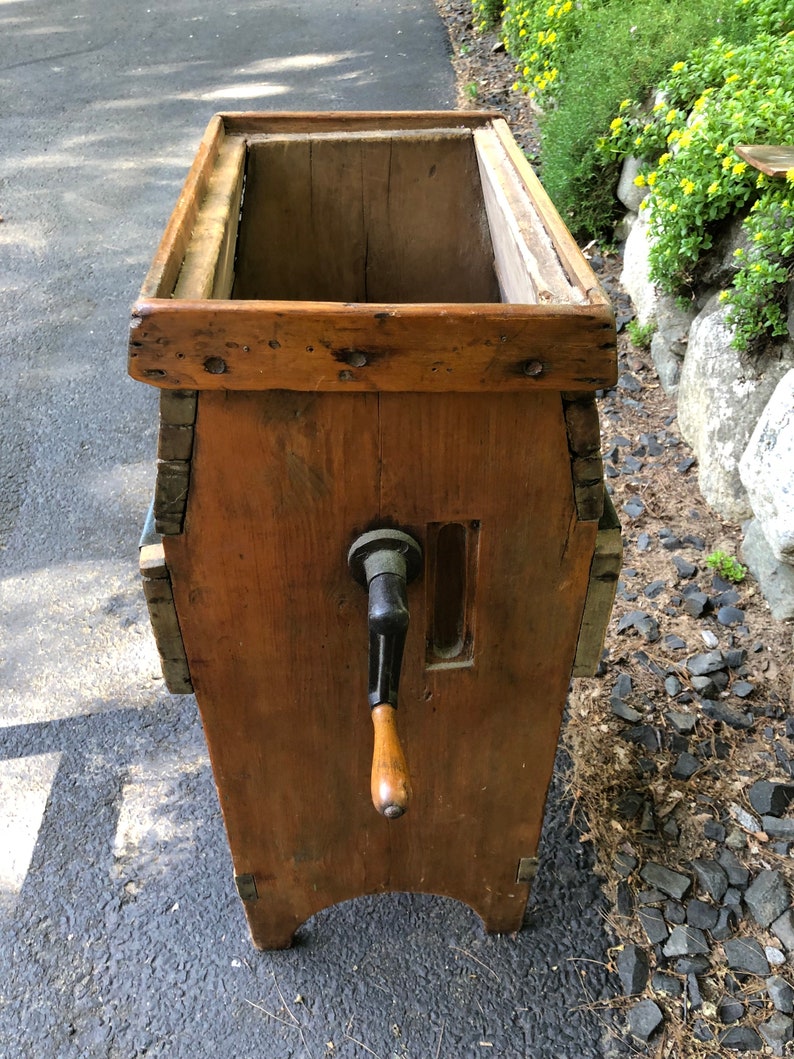 Antique Wooden Butter Churn Authentic Farmhouse Primitive Rustic Decor ...