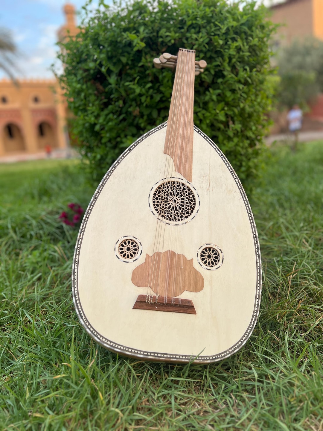 Handcrafted 11-string Oud Lute With Soft Case | Professional Arabic ...