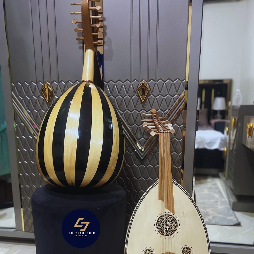Handmade 11-string Oud Lute: Cedar & Maple Arabic Guitar Instrument for ...