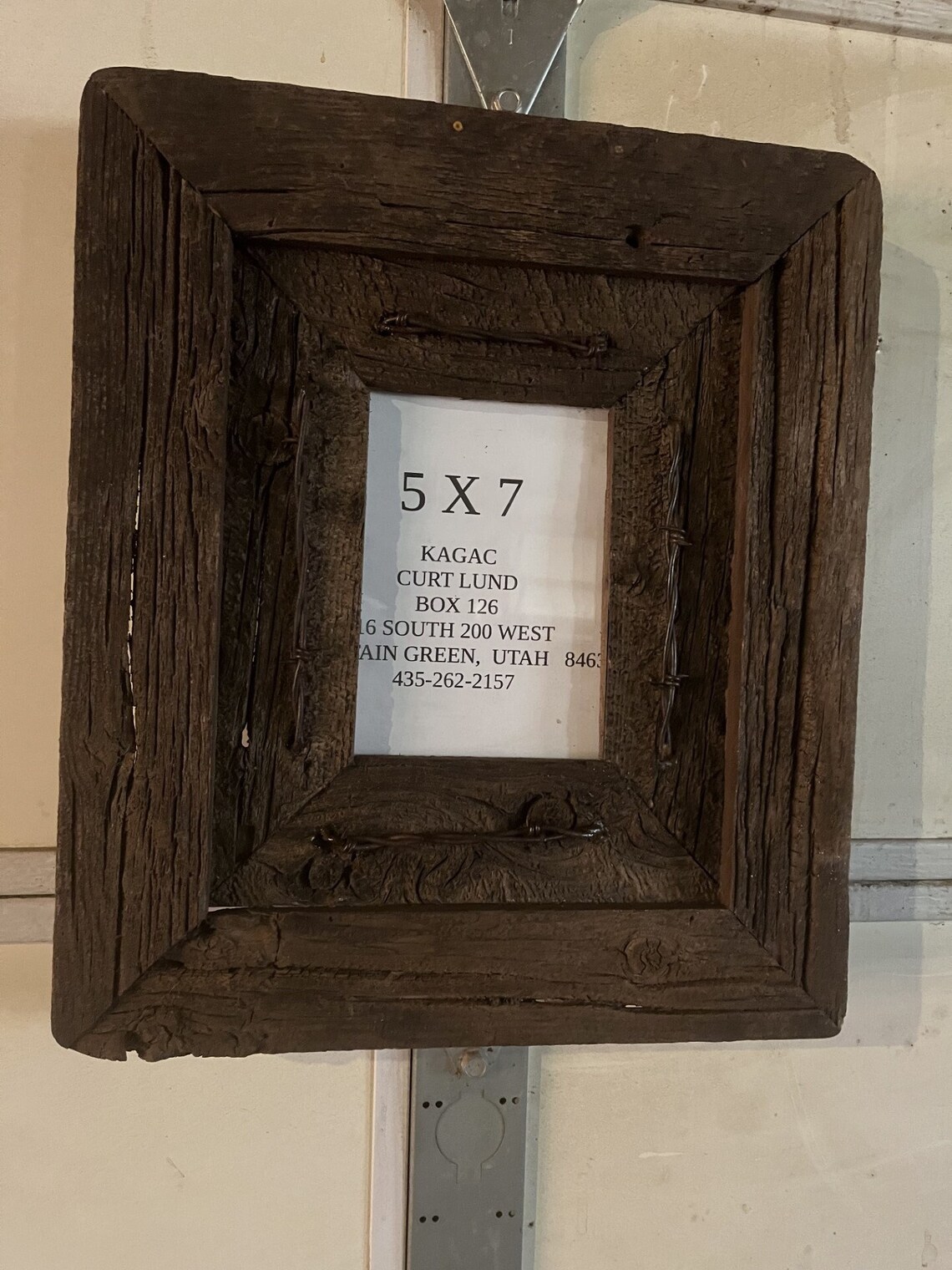 KAGAC 5 X 7 Double W/ Barb Wire Rustic Barn Wood Frame - Etsy