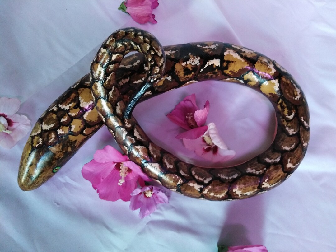 Snake Gourd Hand Painted Acrylic Paint Varnish - Etsy