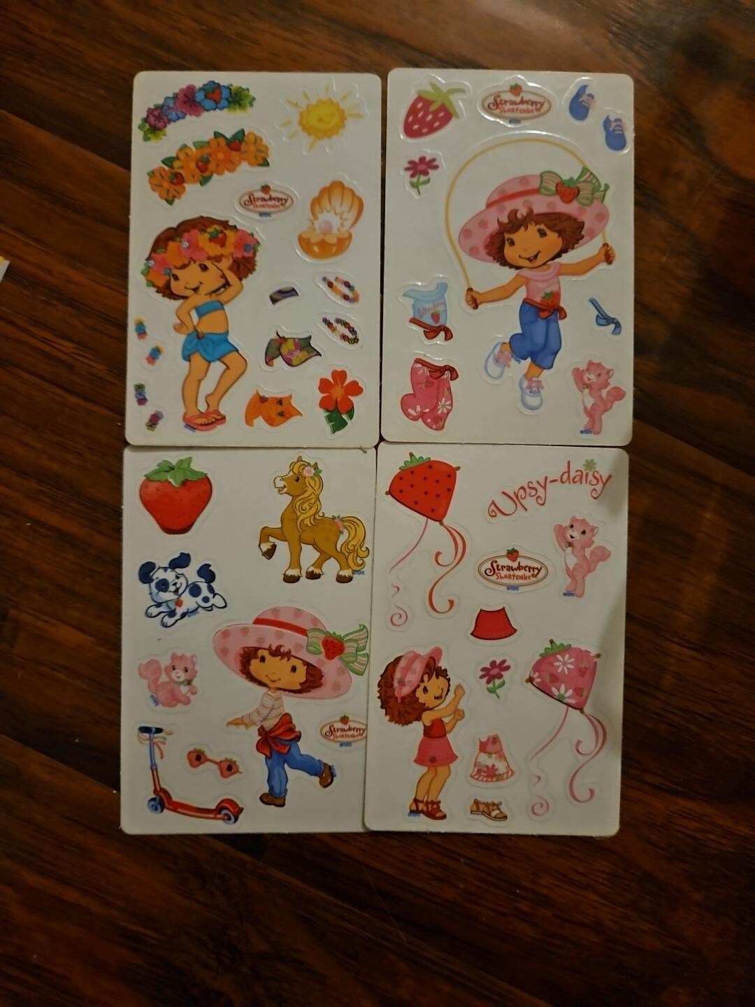4 Strawberry Shortcake Stickers - Etsy