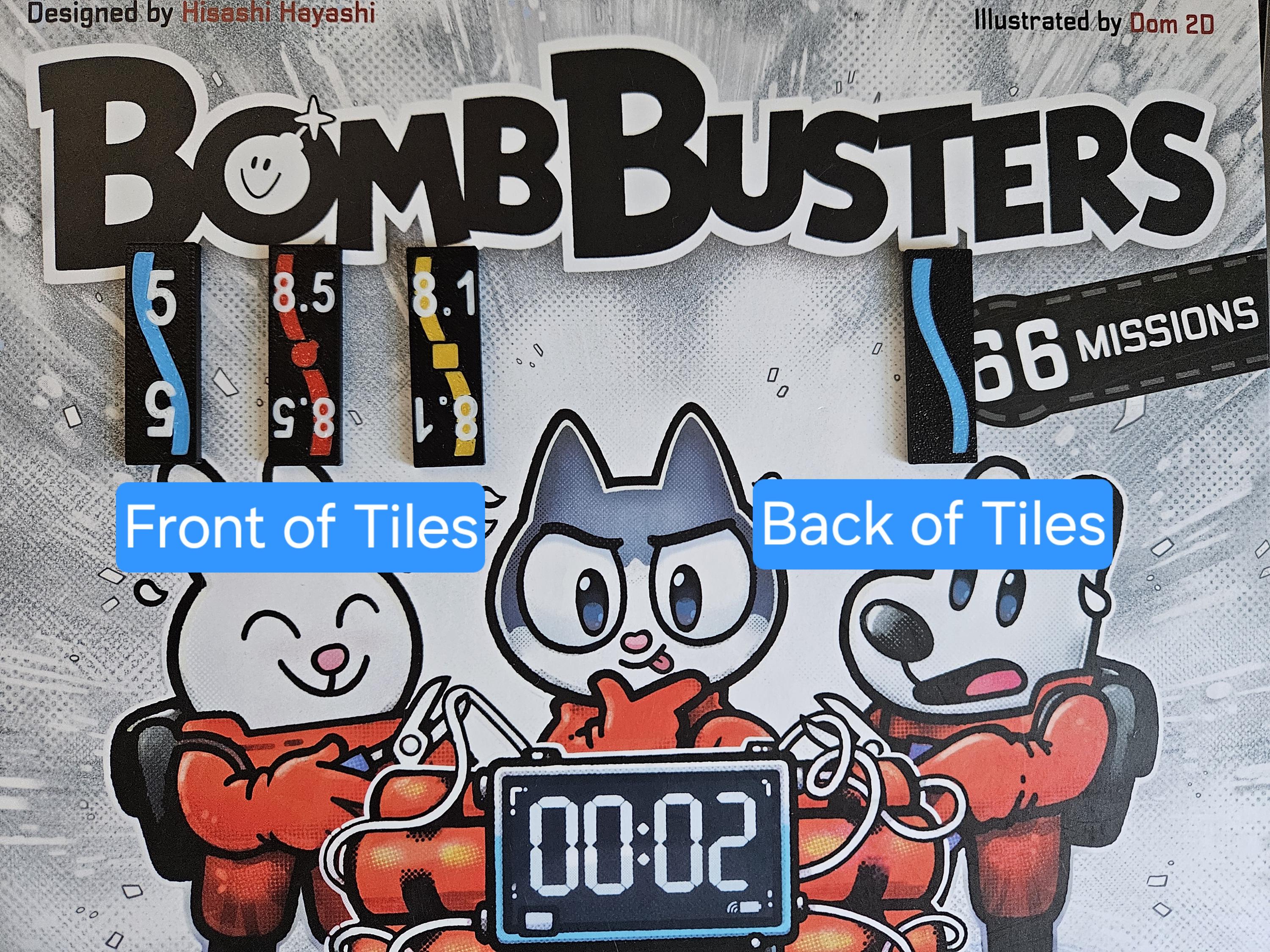 Double Sided, Bomb Busters Plastic Wire Tiles + Info Tokens - Etsy
