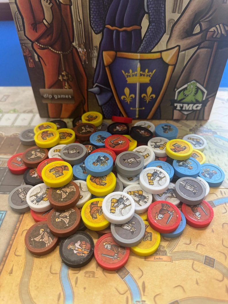 Orleans Board Game Character Tiles/tokens - Etsy