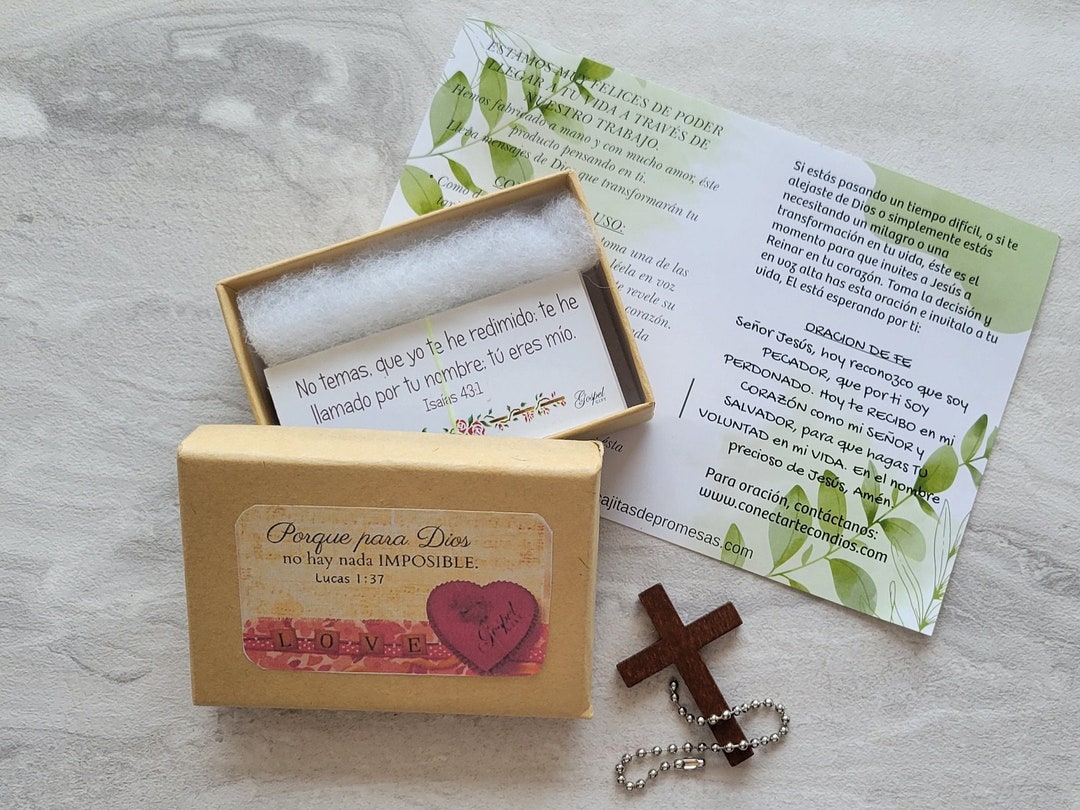 Inspirational Bible Verse Cards Set in Spanish and English, 60 ...