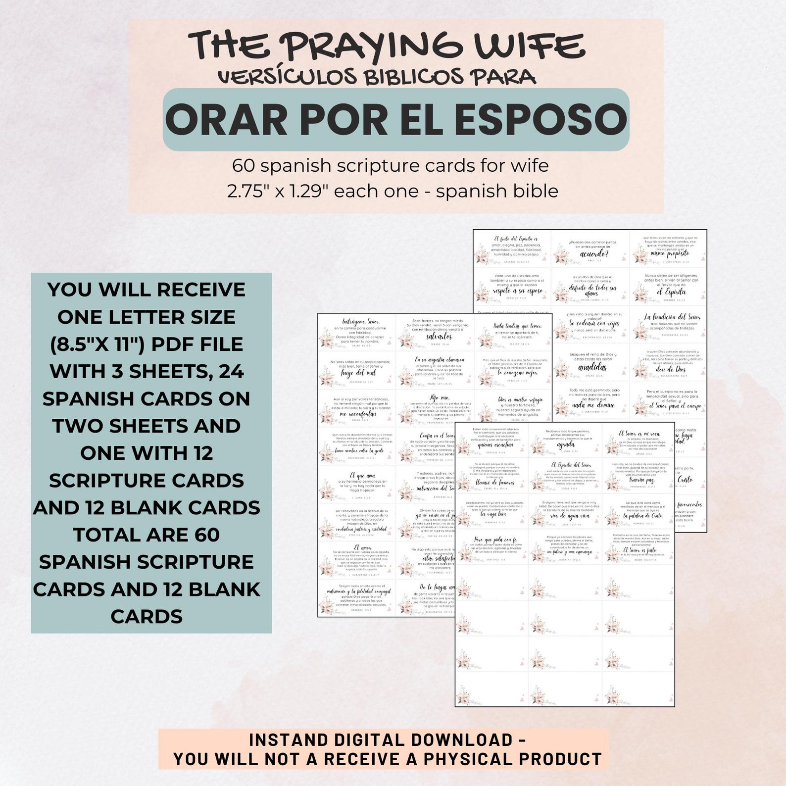 60 Spanish Bible Verses to Pray Over Your Husband, Spanish Scripture ...