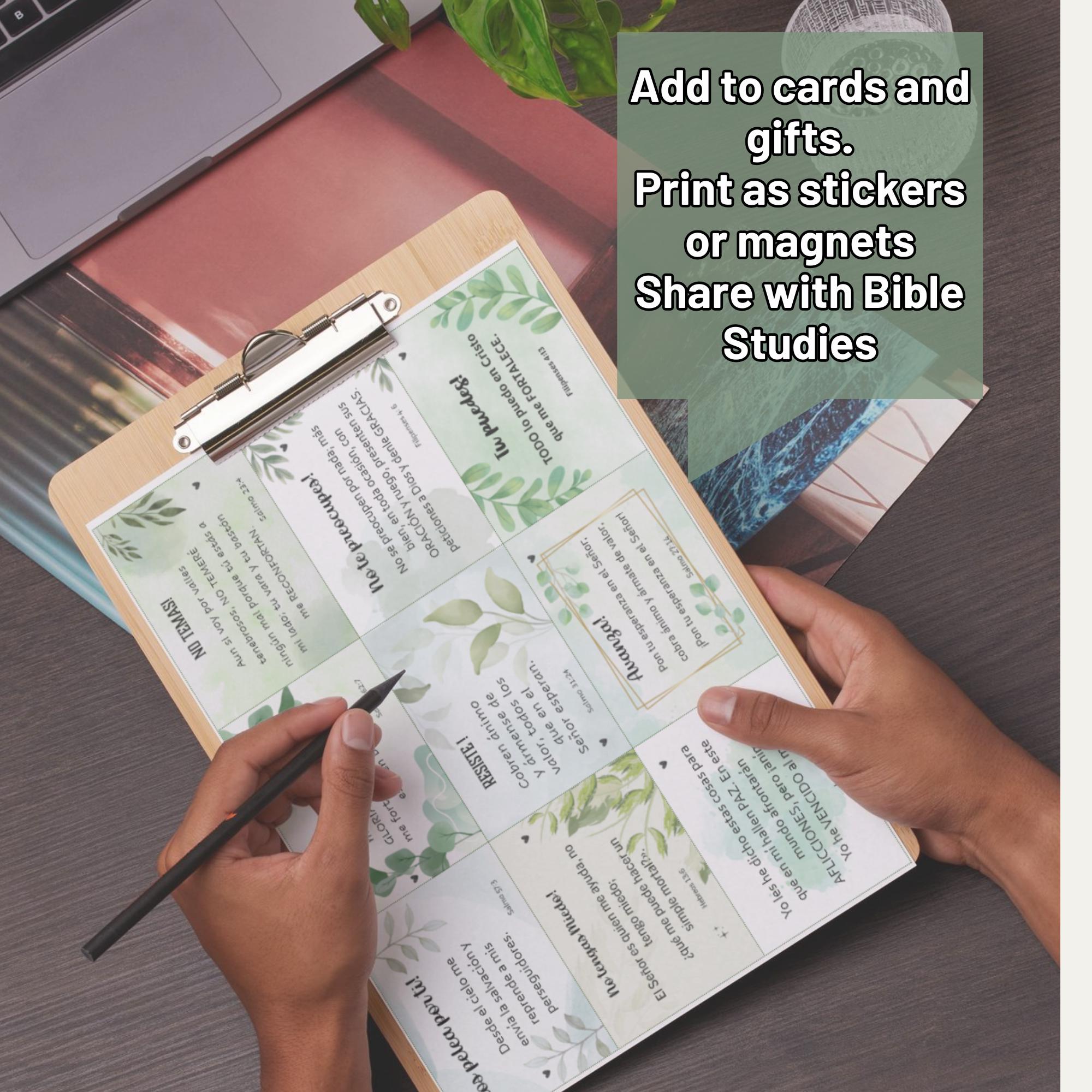Spanish Scripture Cards Printable for Anxiety & Stress Relief - NIV ...