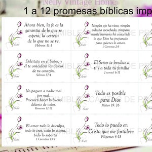 24 SPANISH Scripture Cards, Woman Card, Printable, Encouragement Bible ...