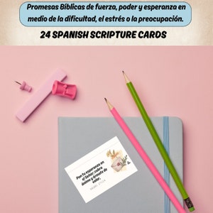 24 SPANISH Scripture Cards, Woman Card, Printable, Encouragement Bible ...