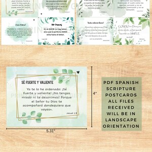 Spanish Scripture Cards Printable Anxiety and Fear Reliever, NIV Bible ...