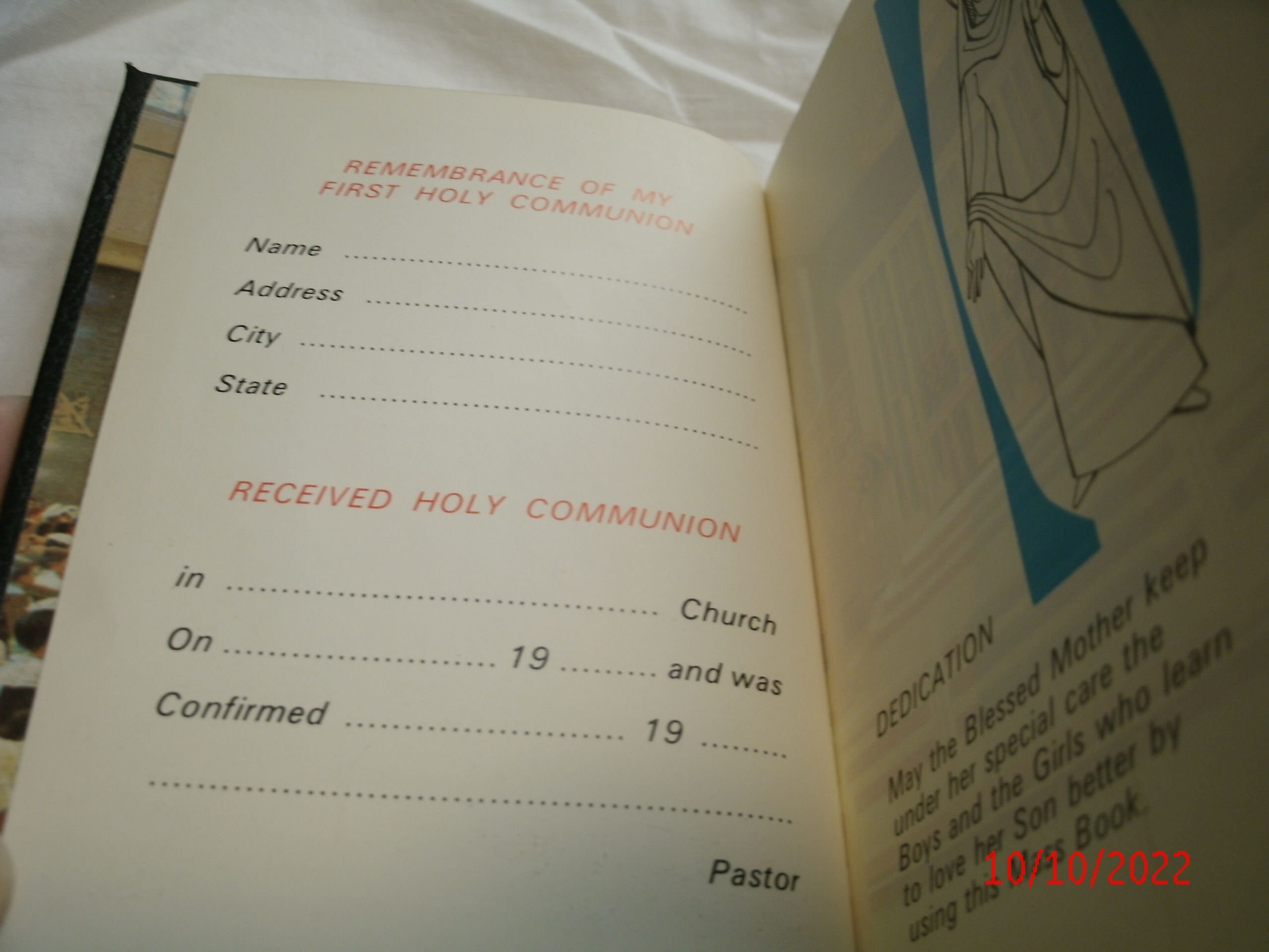 Vintage 1970 Marian Children's Mass Book Catholic - Etsy