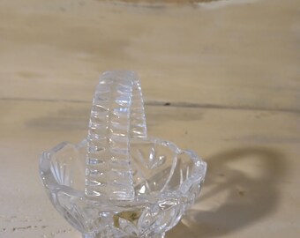Vintage 24 Lead Crystal Basket by Princess House and Gorham Crystal ...