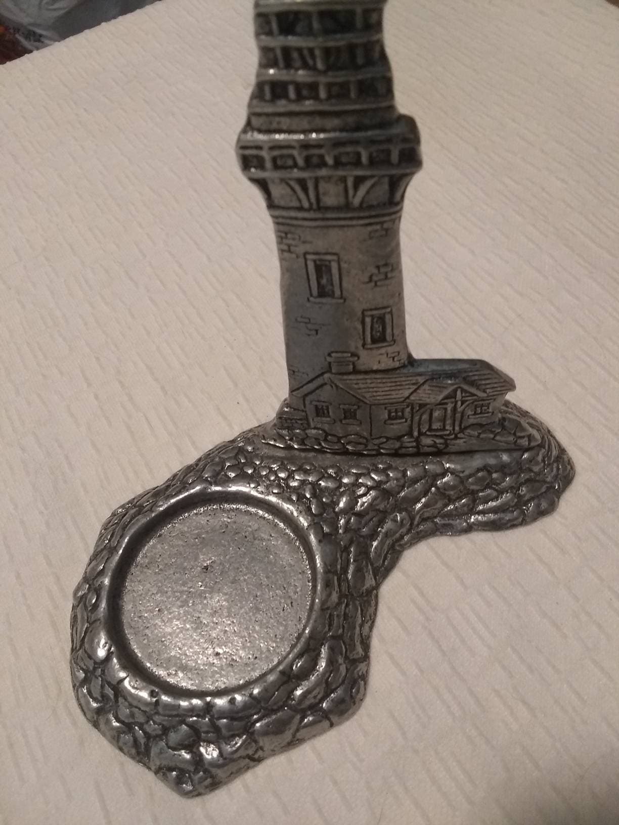 Carson Statesmetal Pewter Lighthouse Candleholder Freeport PA - Etsy