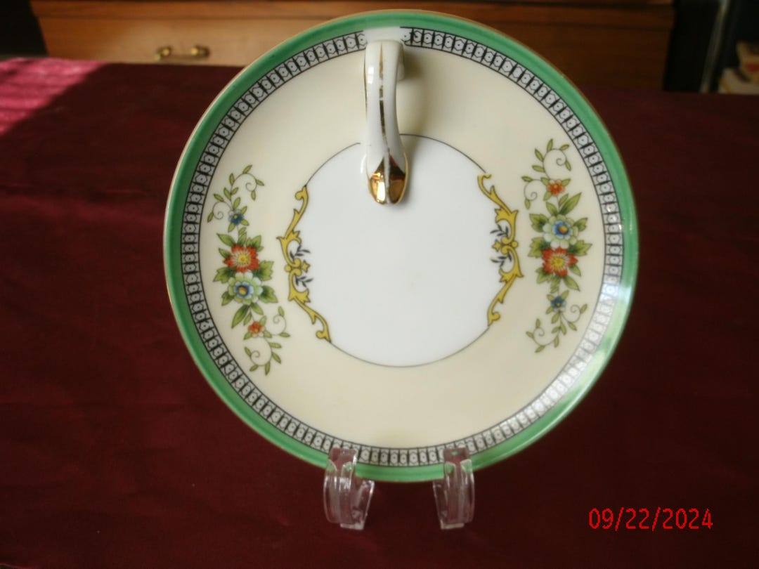 Antique Porcelain Noritake Morimura ROSEARA Handled Nappy Lemon Plate ...