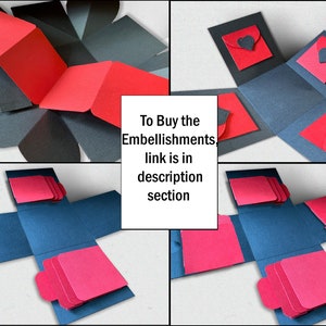 Explosion Box Greeting Card (2-8 Layers) for Valentine's Day ...