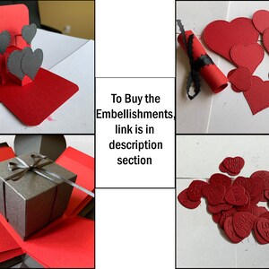 Explosion Box Greeting Card (2-8 Layers) for Valentine's Day ...